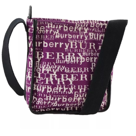 Burberry | Bags | Burberry Purple Crossbody Bag With Bold Pattern ...
